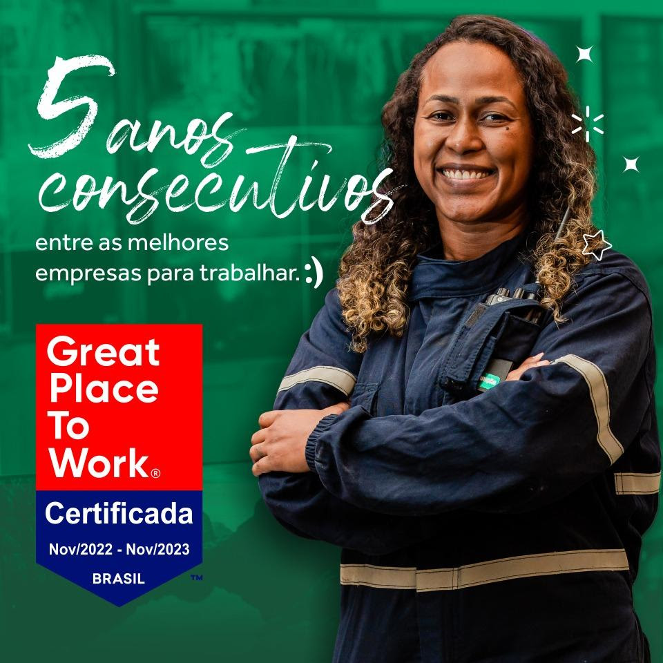 Veracel recebe selo GPTW pelo 5º Ano Consecutivo